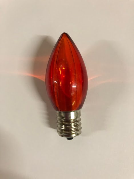 C9 SMD Smooth Red LED Bulb – BRIGHT LIGHTS UTAH